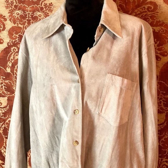 Ralph Lauren | Jackets & Coats | Ralph Lauren Dove Gray Suede Jacket ...
